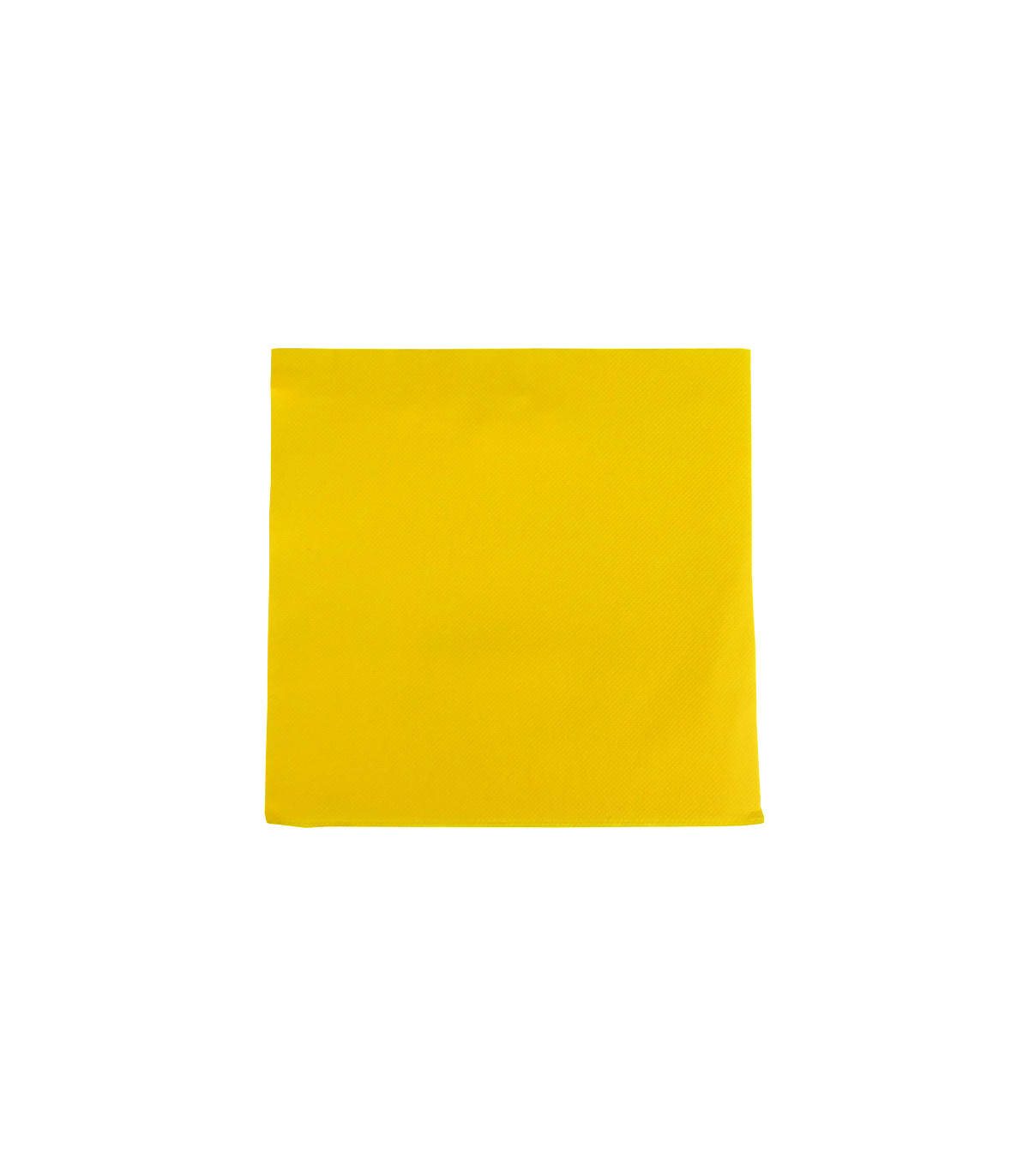 Serviette micro point jaune 2 plis 380x380mm