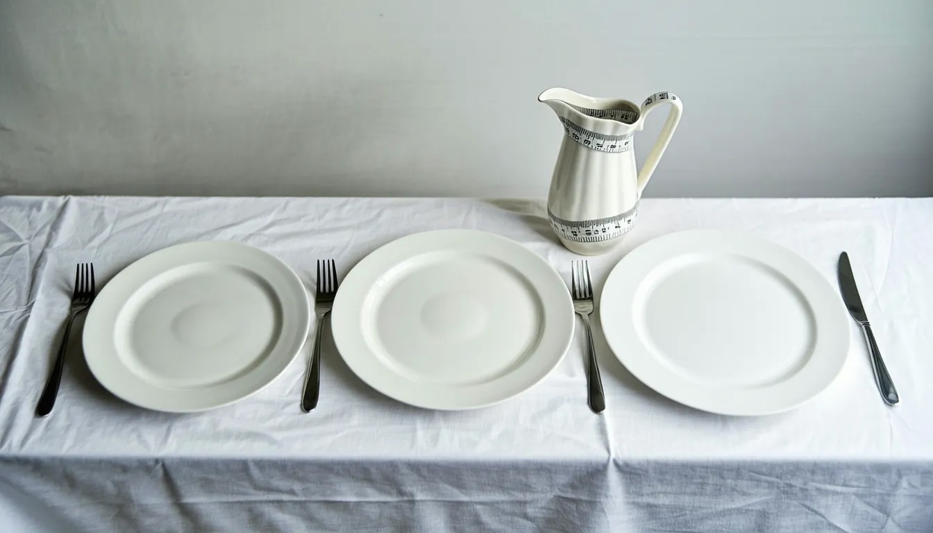 Taille assiette standard : guide des dimensions pour un dressage réussi
